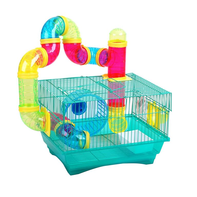 Cage à hamster en acier + accessoires Tube Tunnel Roue | Mon hamster